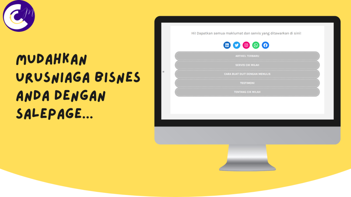 Salepage bantu mudahkan urus niaga bisnes – Cik Milah Creative Media